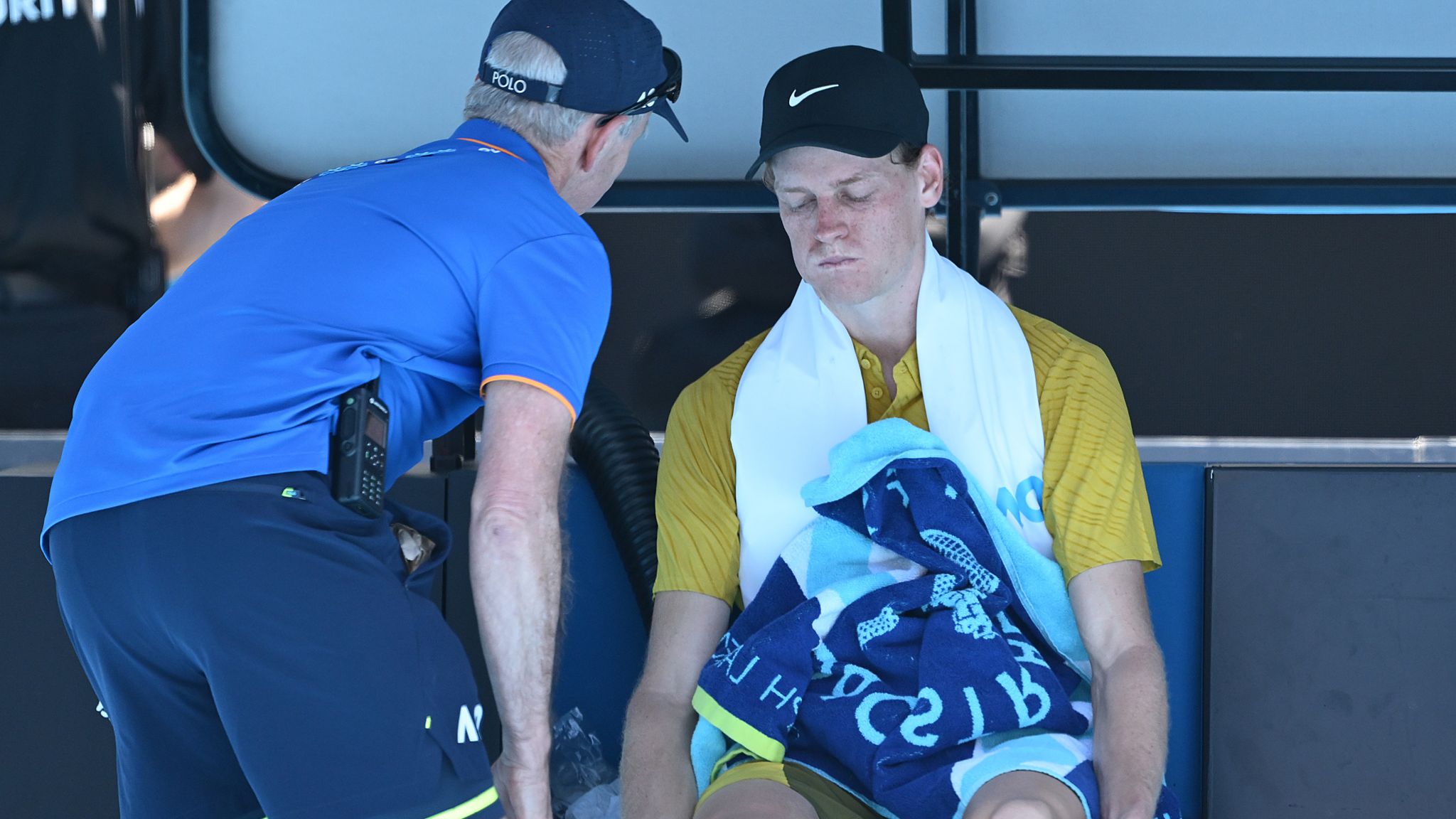 Jannik Sinner battles cramp, heat to reach fourth round after ...