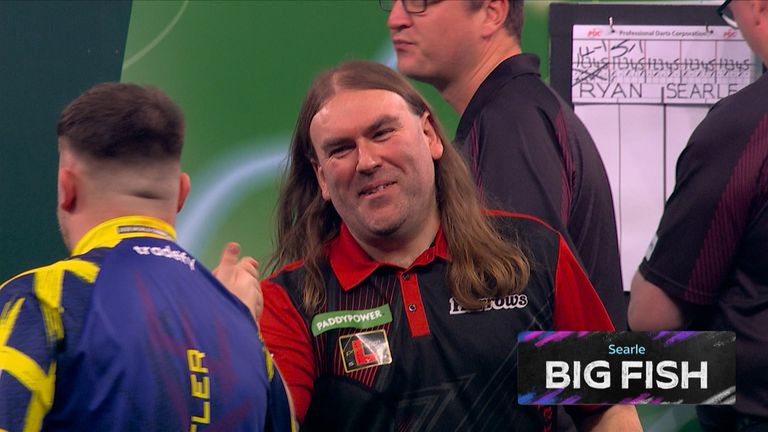 Ryan Searle reels in the Big Fish after Luke Littler misses out on nine ...