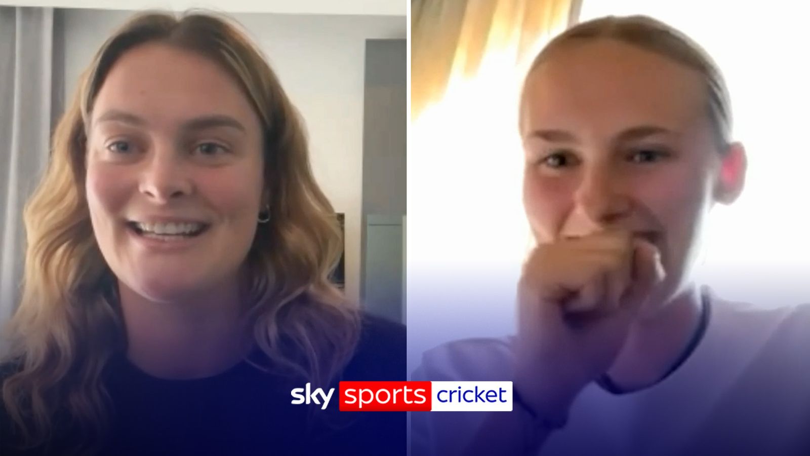 Danielle Gibson and Tilly Corteen-Coleman react to their major Hundred ...