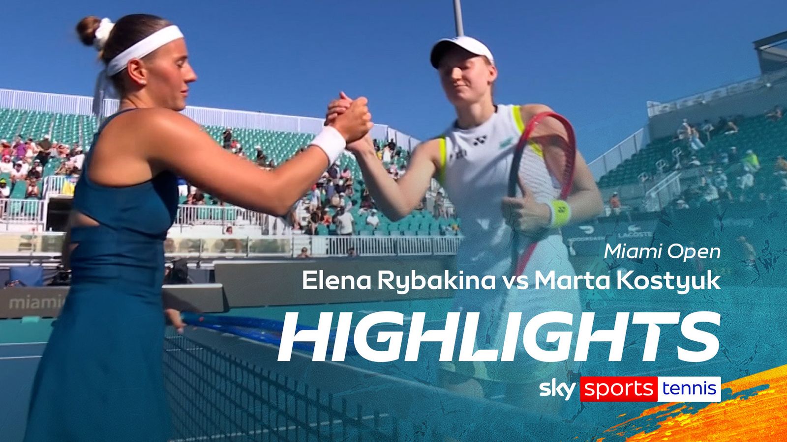 Elena Rybakina vs Marta Kostyuk | Miami Open highlights | Tennis News ...