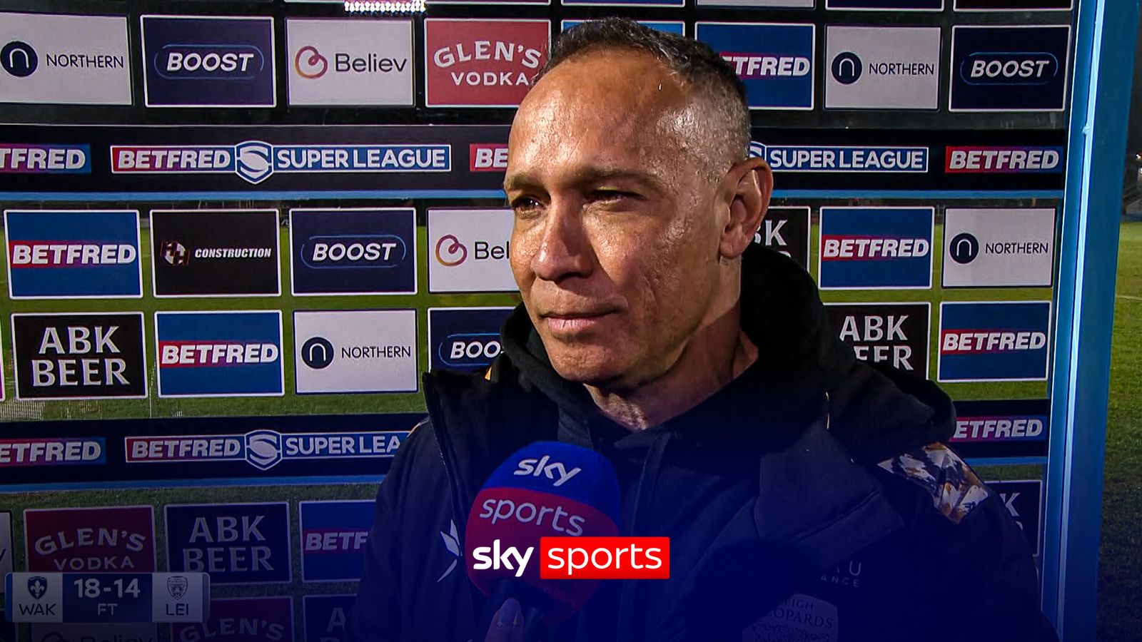 Wakefield Trinity vs Leigh Leopards: Adrian Lam discusses Gareth O ...