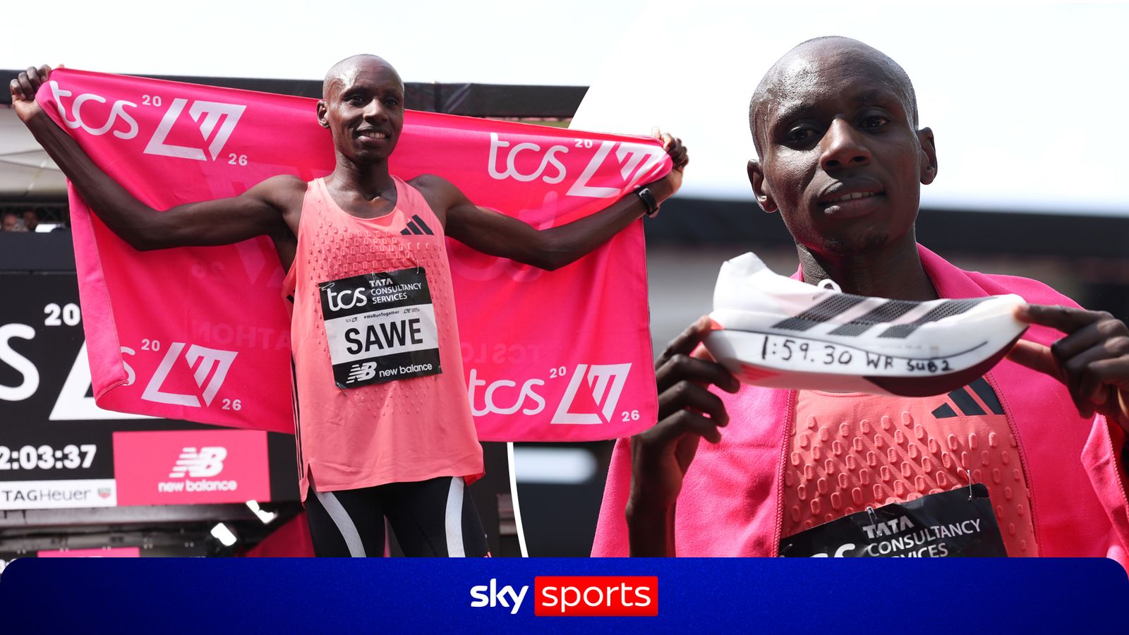 London Marathon 2026: Sabastian Sawe becomes first man to run marathon ...