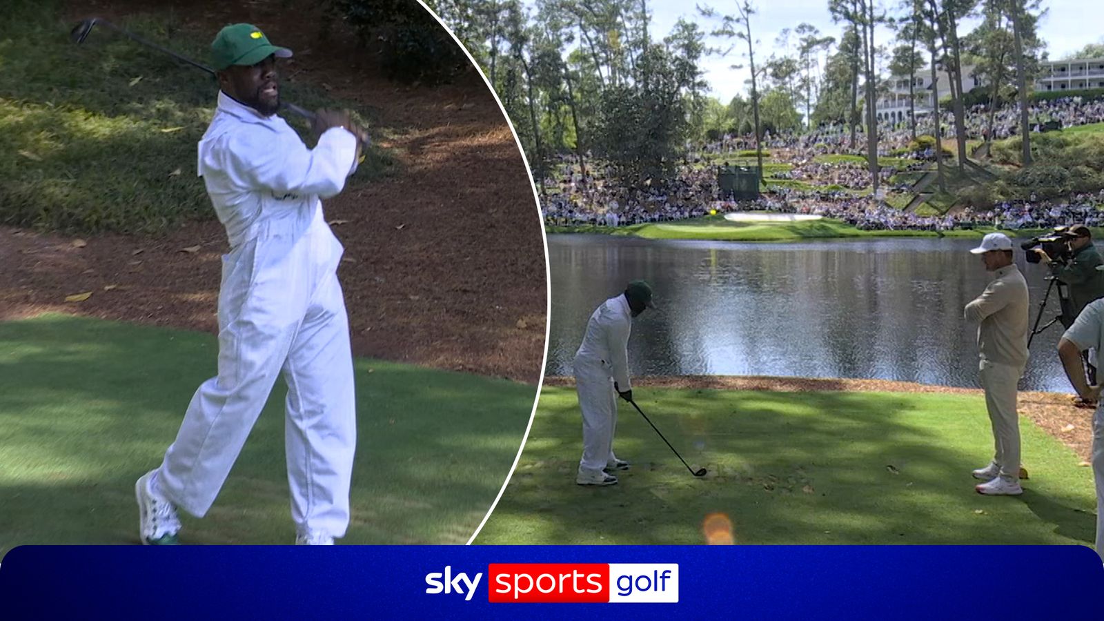 The Masters: Kevin Hart's disastrous effort to make green at Par 3 ...