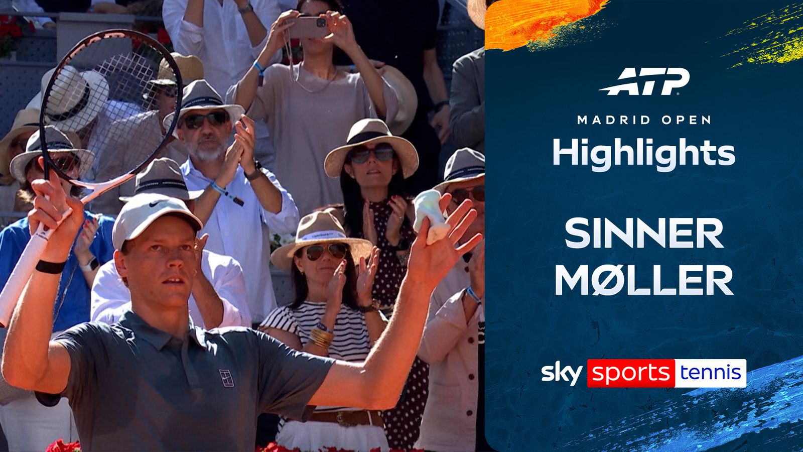 Jannik Sinner vs Elmer Moller | Madrid Open highlights | Tennis News ...