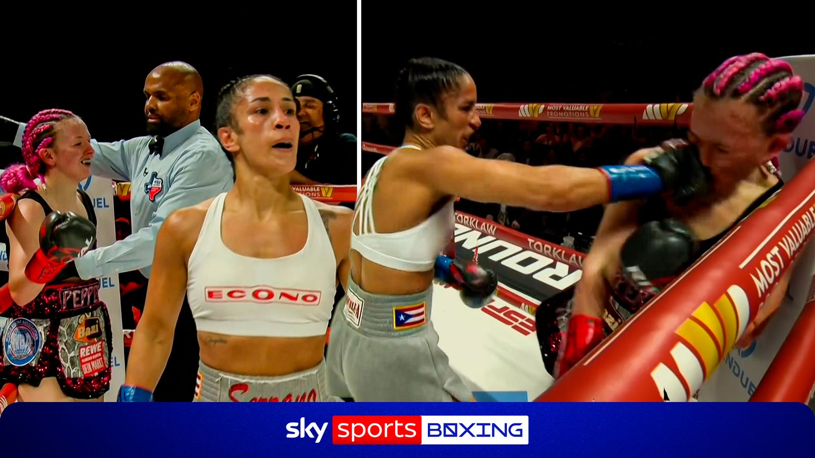 Amanda Serrano vs Cheyenne Hanson: Serrano equals all-time KO record ...