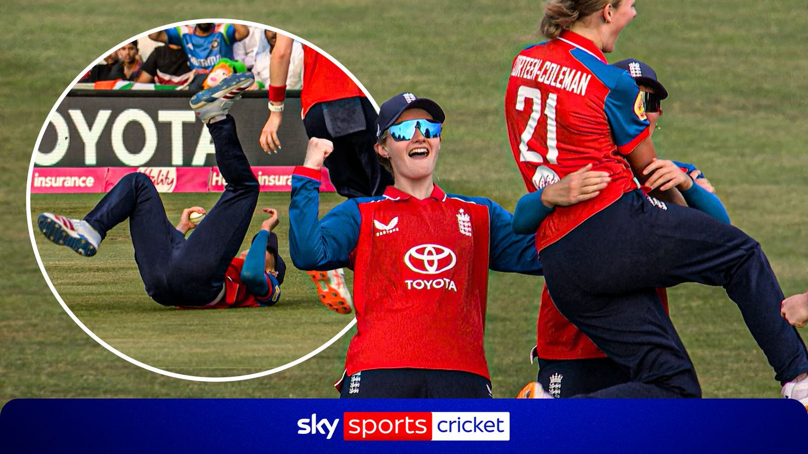England vs India first T20: Issy Wong stuns with sensational grab to ...