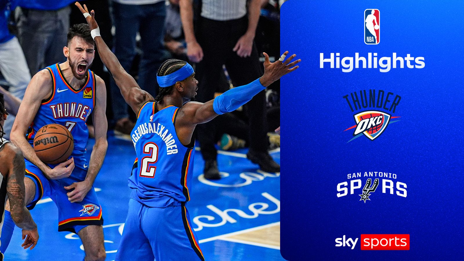 San Antonio Spurs 113-122 Oklahoma City Thunder | NBA highlights ...