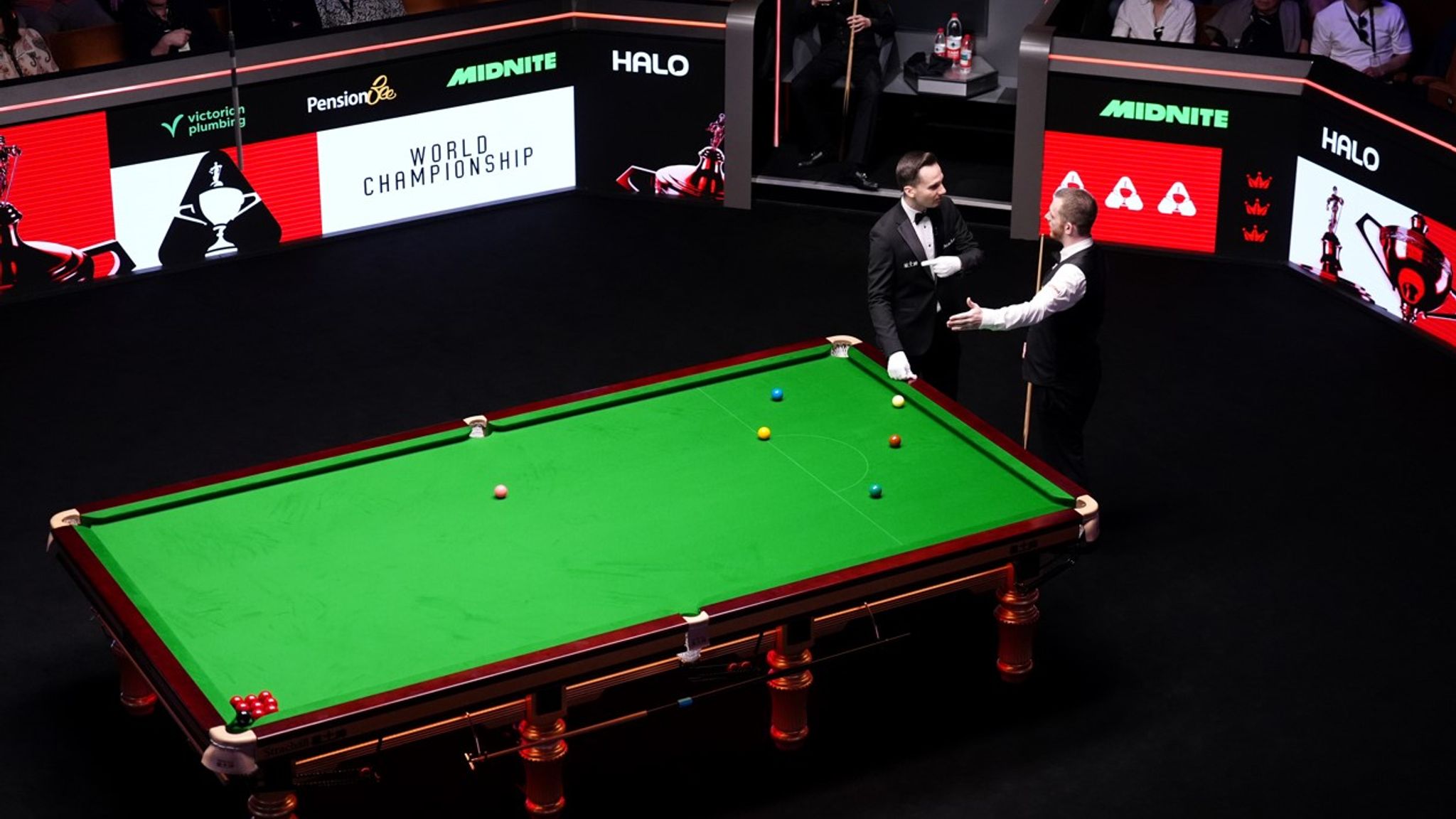 World Snooker Championship: Mark Allen and Wu Yize play out longest ...
