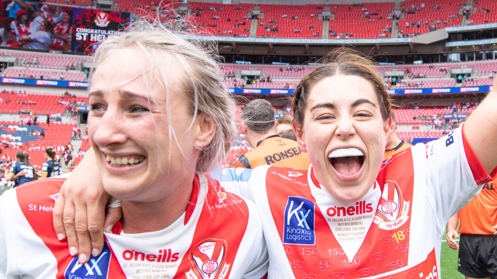 St Helens women's trailblazers Jodie Cunningham and Emily Rudge ...