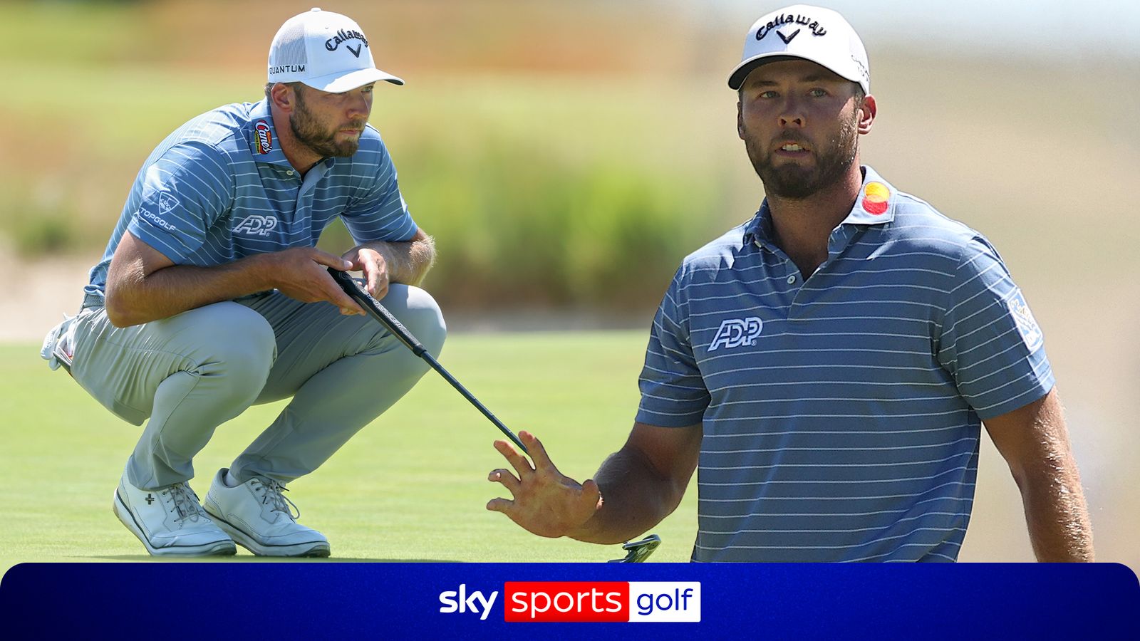 US Open: Sam Burns holes MONSTER putt as he chases down Wyndham Clark ...