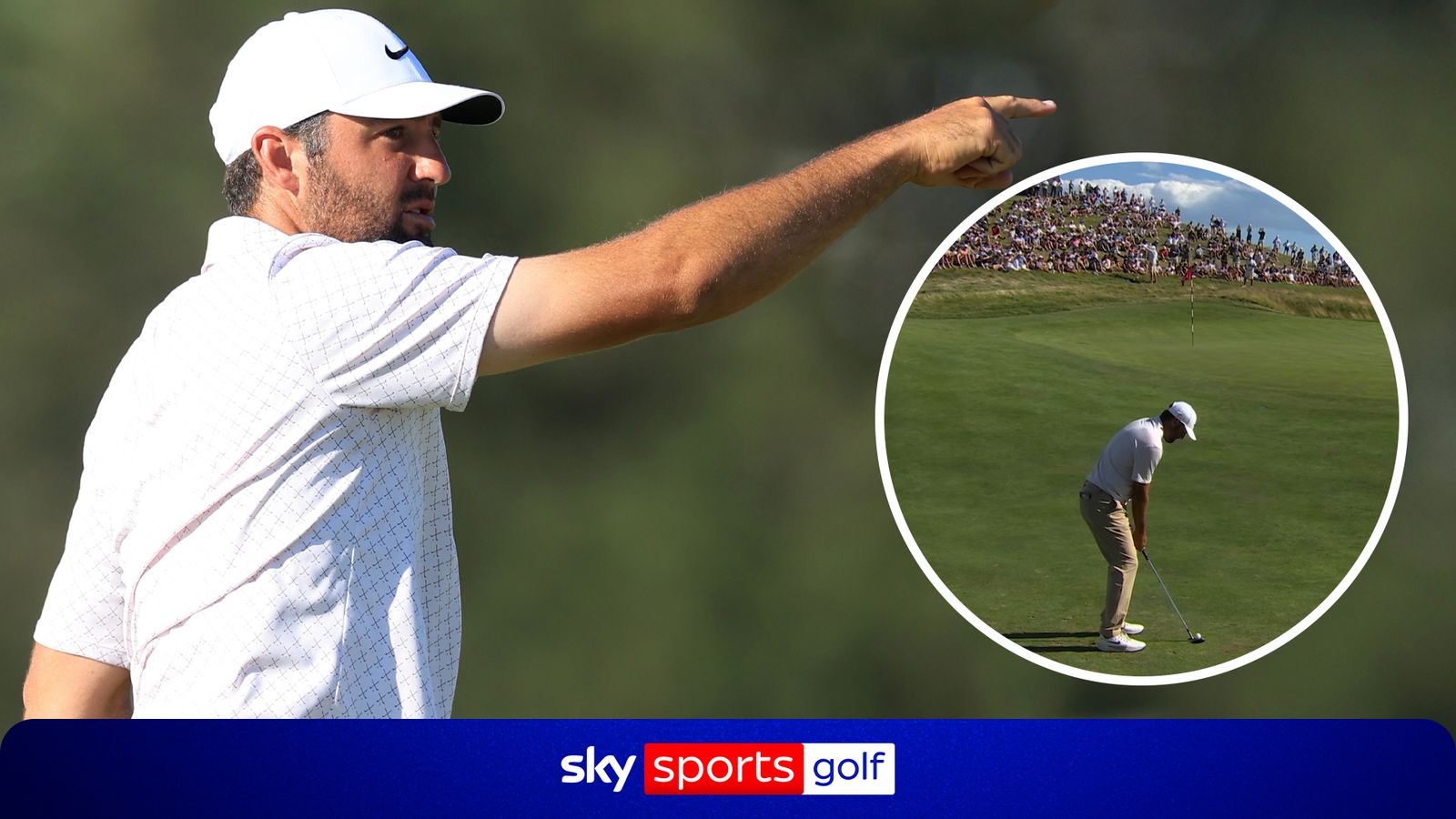 US Open: Scottie Scheffler pumped after vital chip in! | Golf News ...