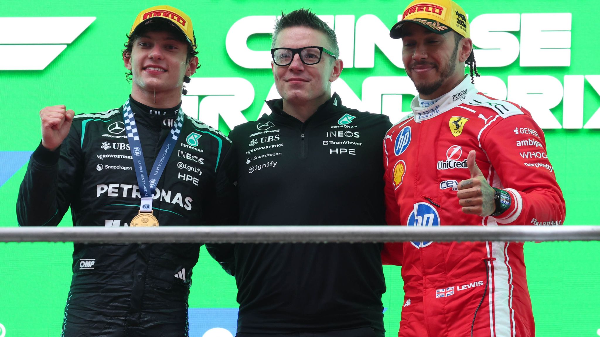 Lewis Hamilton says he has found his 'Italian Bono' as he likens ...